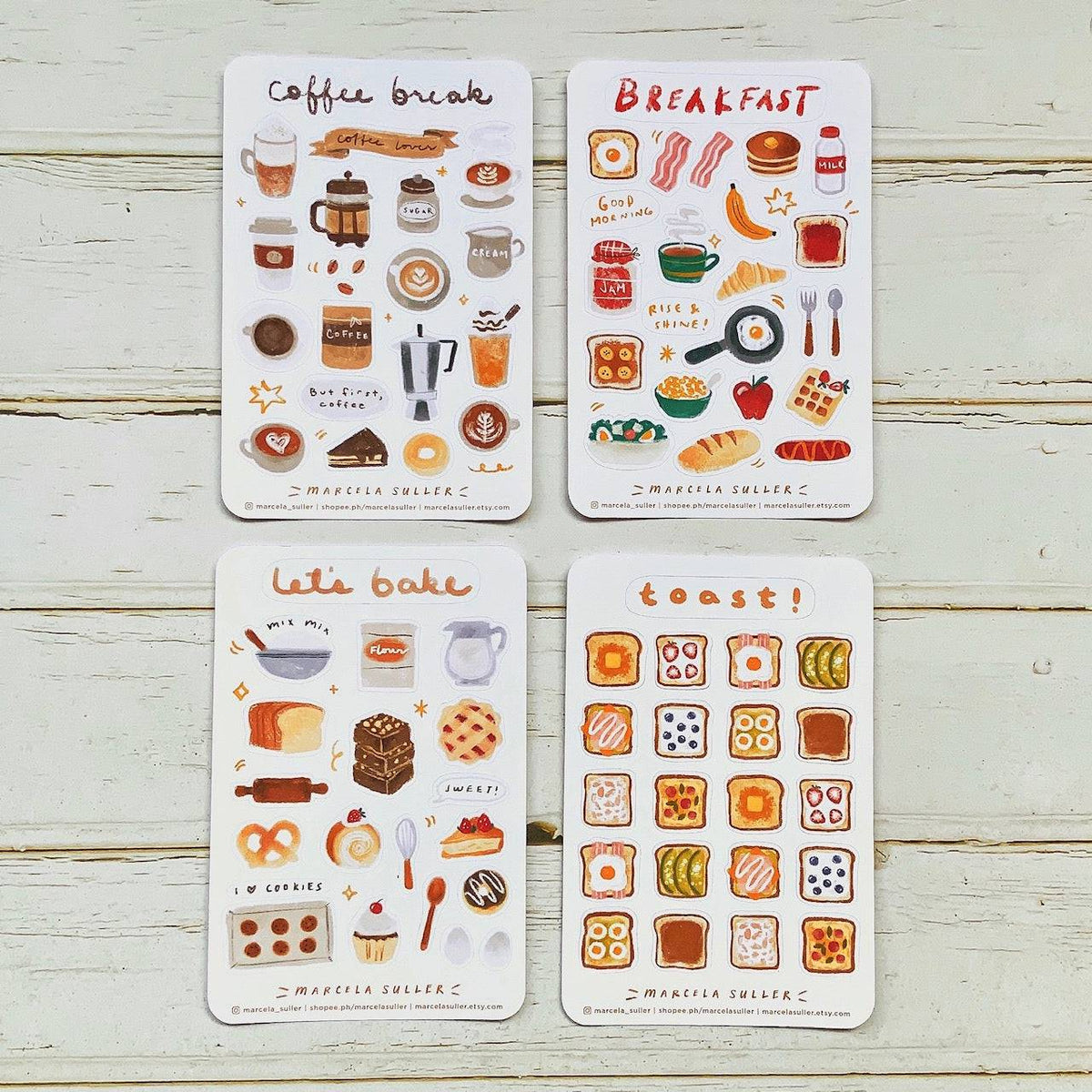 Food Themed Sticker Sheet – Common Room PH