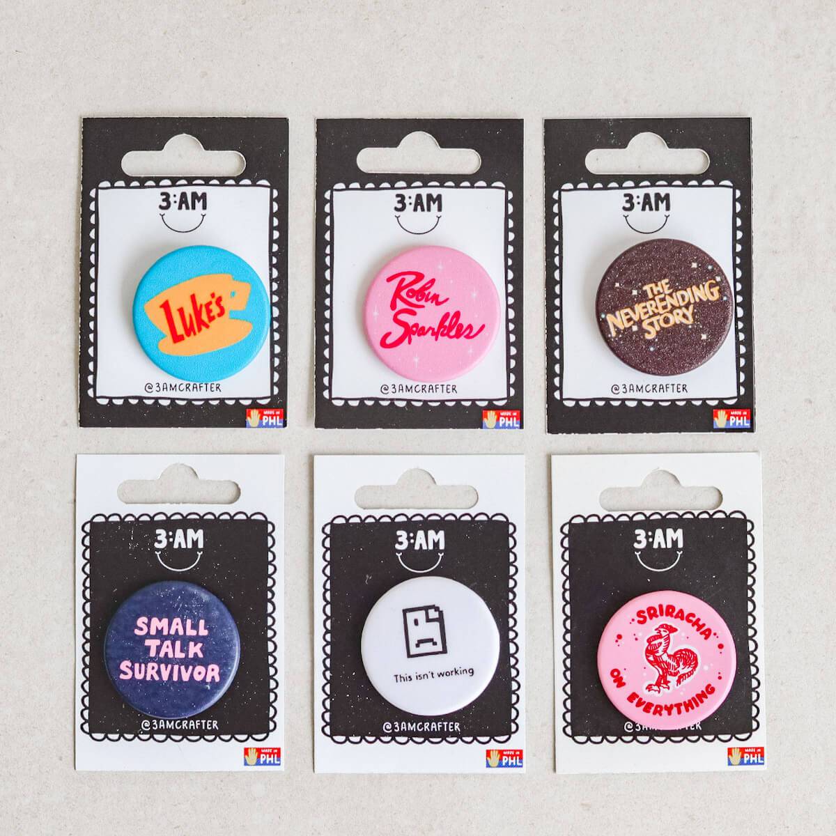 Button Pins by 3AM Crafter – Common Room PH