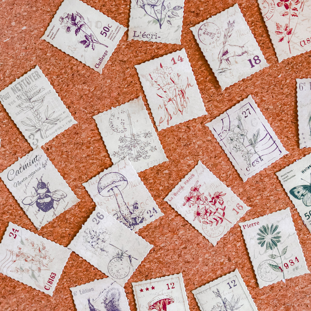 Rectangle Deco Sticker Packs | Forest Postal Stamps – Common Room PH