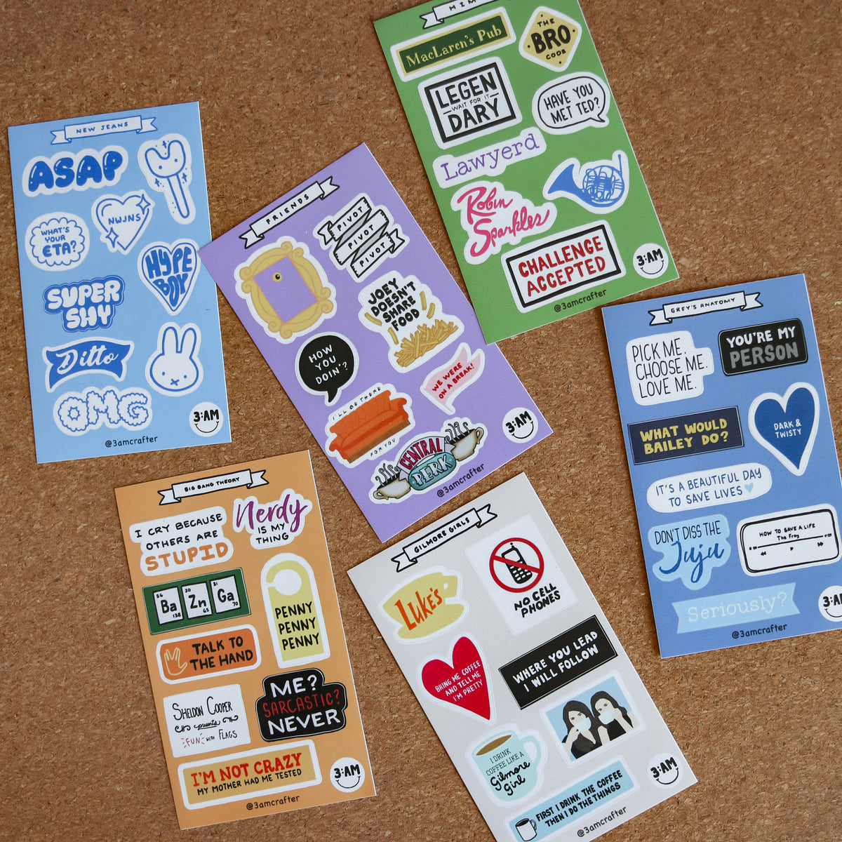 Fandom Sticker Sheets – Common Room PH