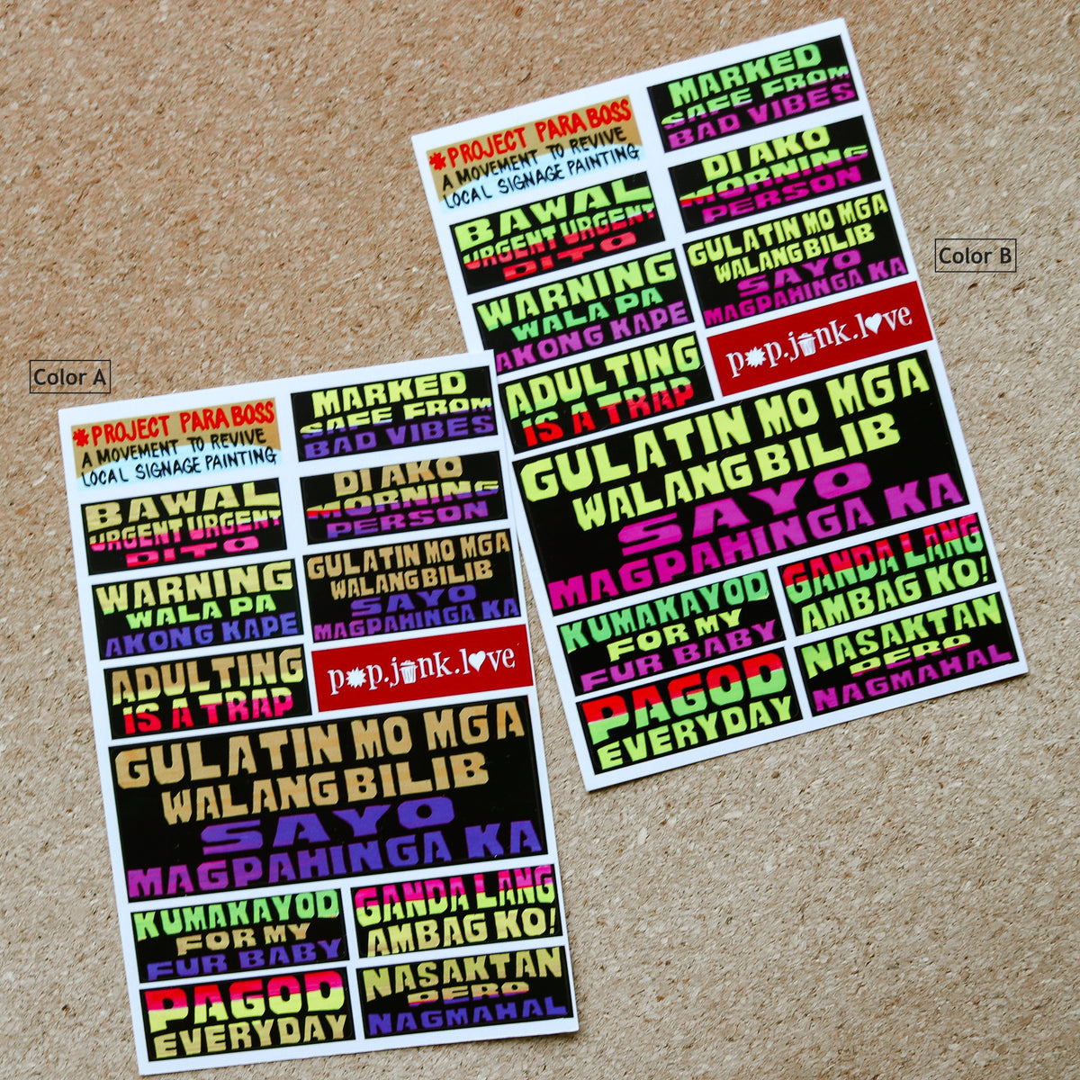 Jeepney Signage Sticker Sheets – Common Room PH