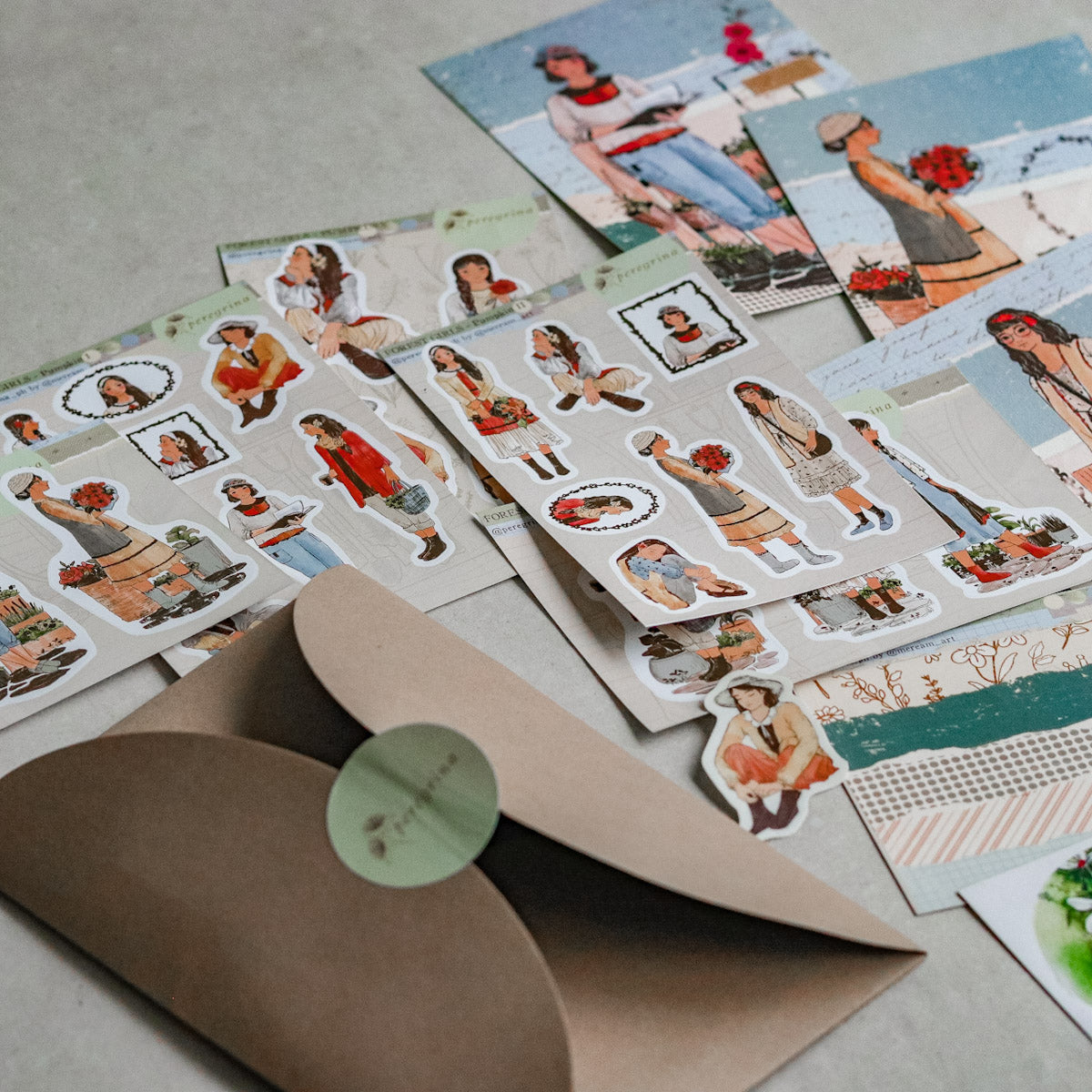Journaling Postcard & Sticker Set – Common Room PH