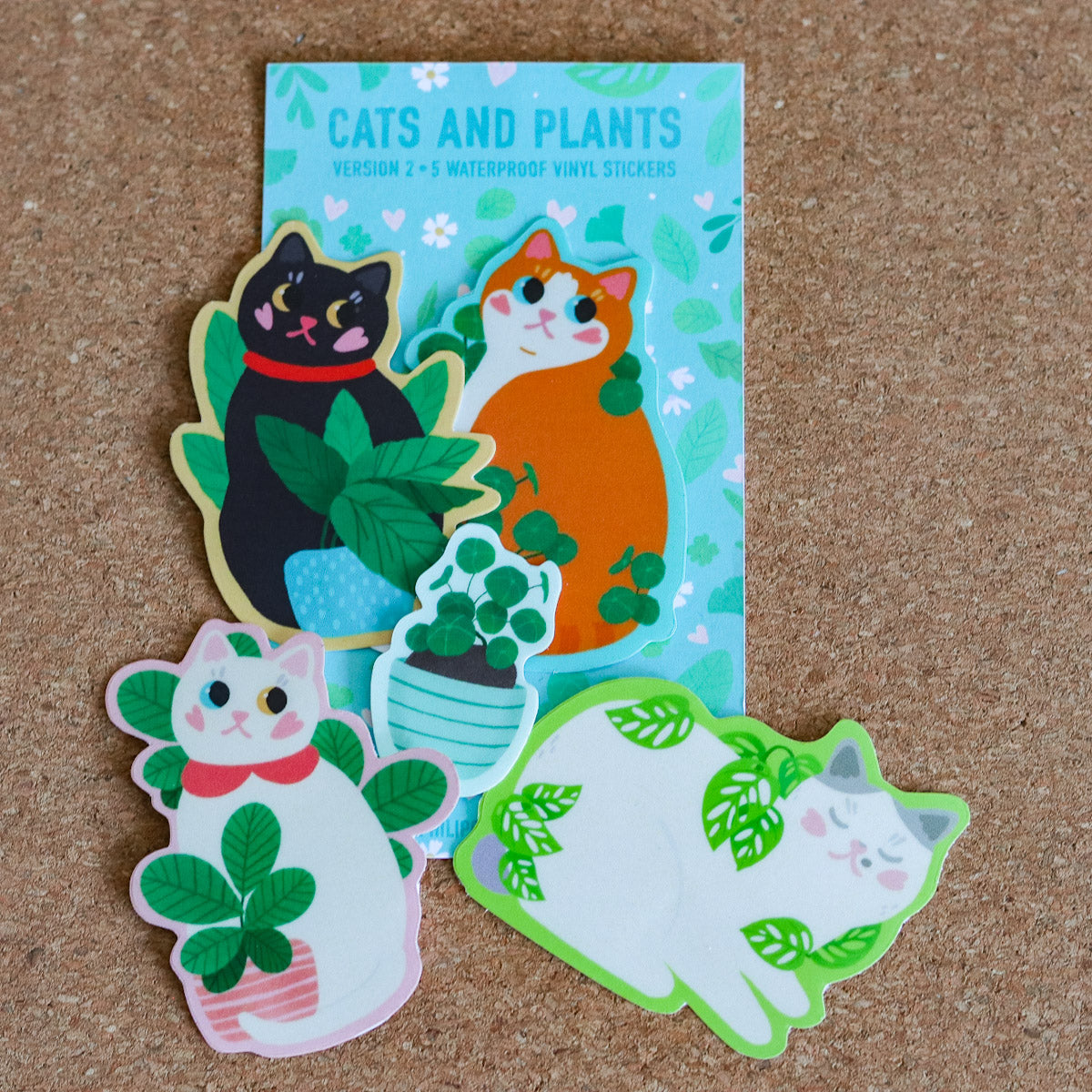 Cat Waterproof Vinyl Sticker Pack – Common Room PH
