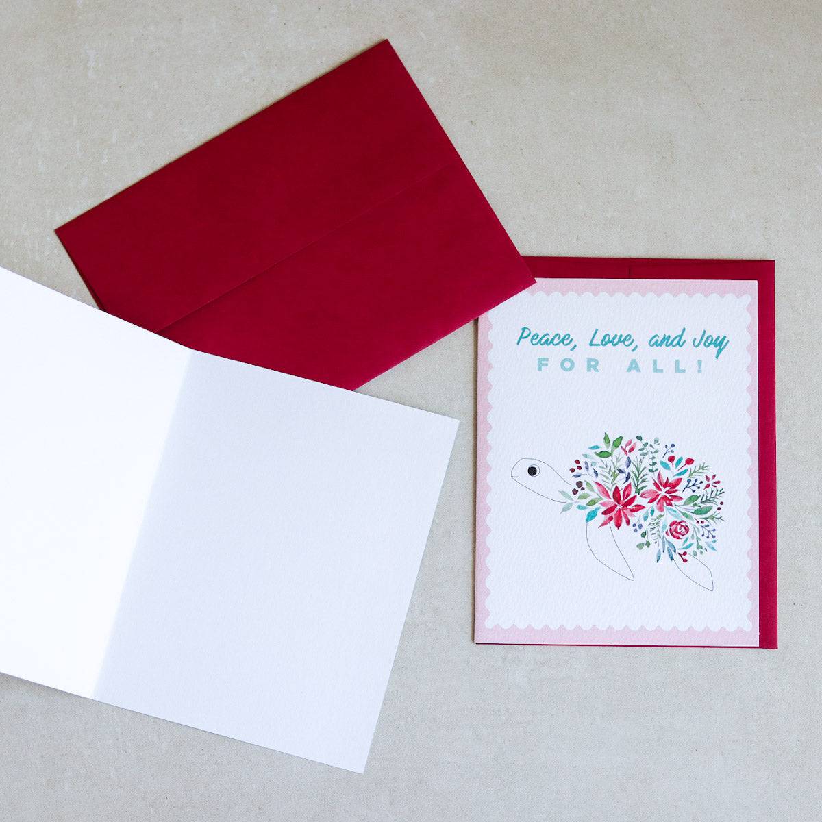 Peace: Angel & Turtle - Folded Cards with envelope – Common Room PH