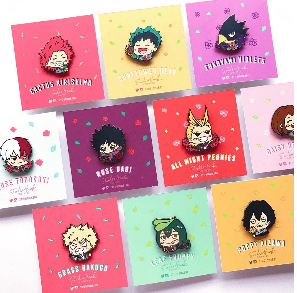Studio Haebi My Hero Academia Enamel Pins Common Room Ph
